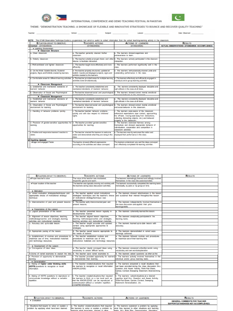 Criteria For Judging Demo | PDF