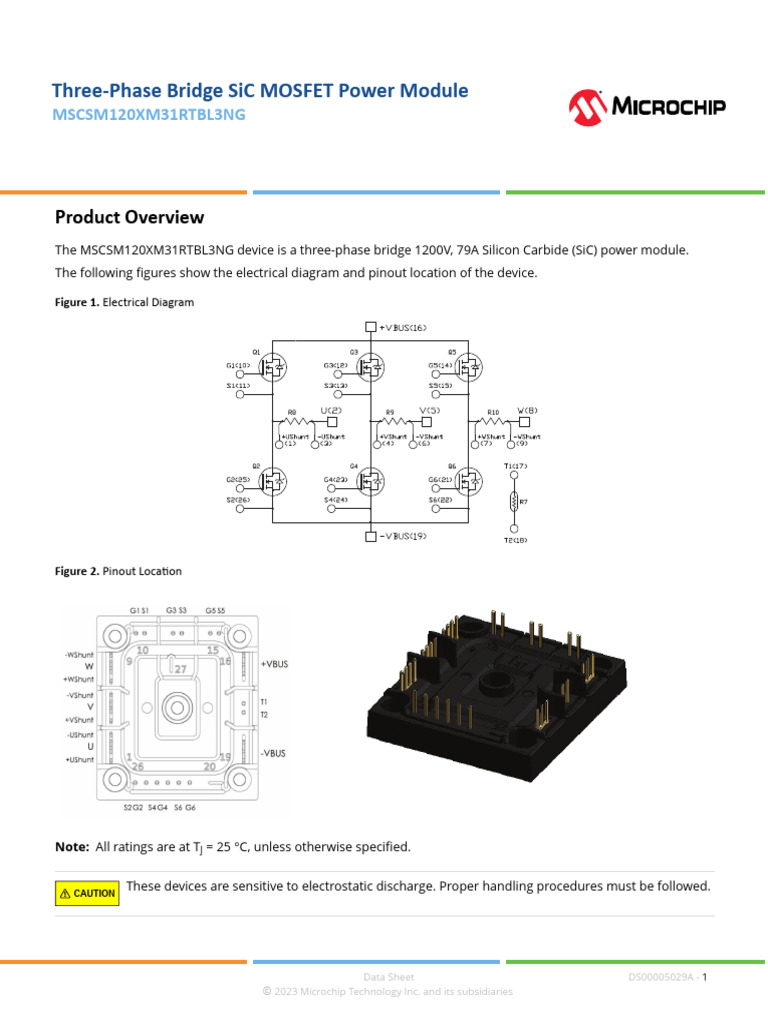1200V SiC Power Module Data Sheet | PDF | Mosfet | Field Effect Transistor