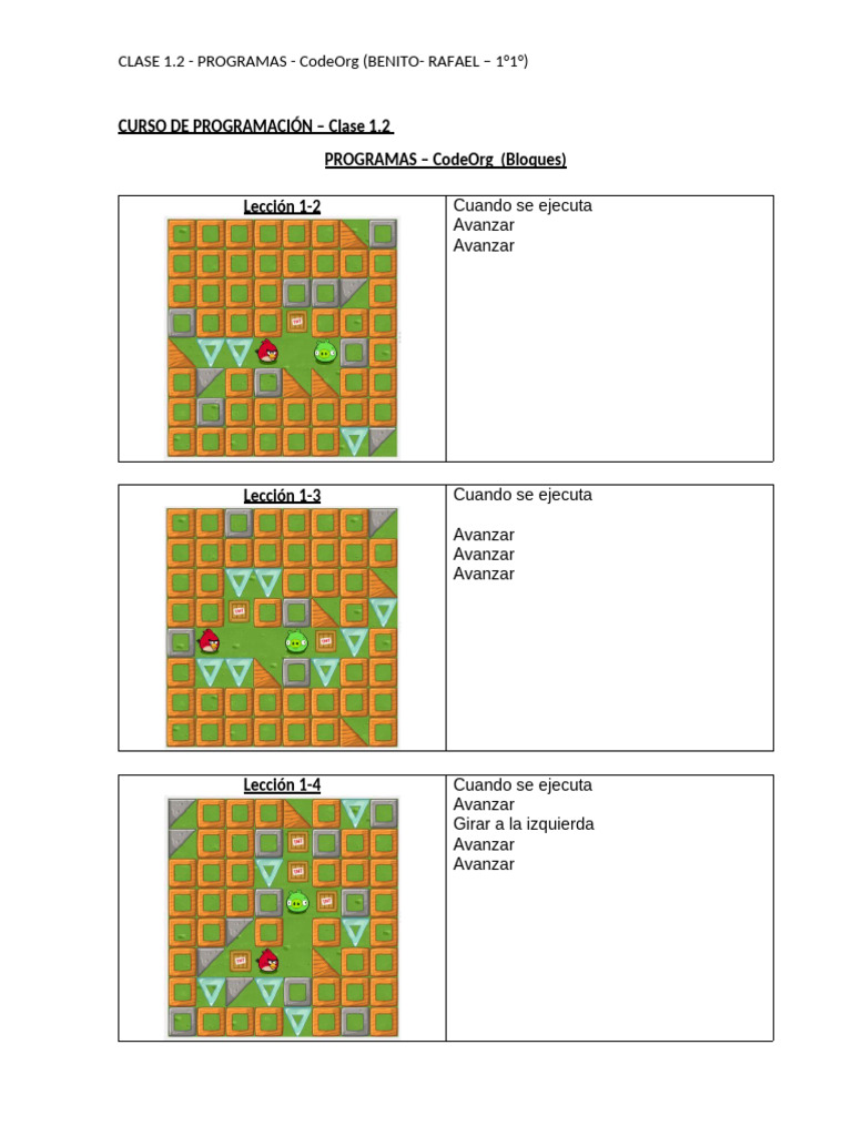 Programación Básica en CodeOrg | PDF