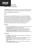 Monkey's Paw Plot Diagram | PDF