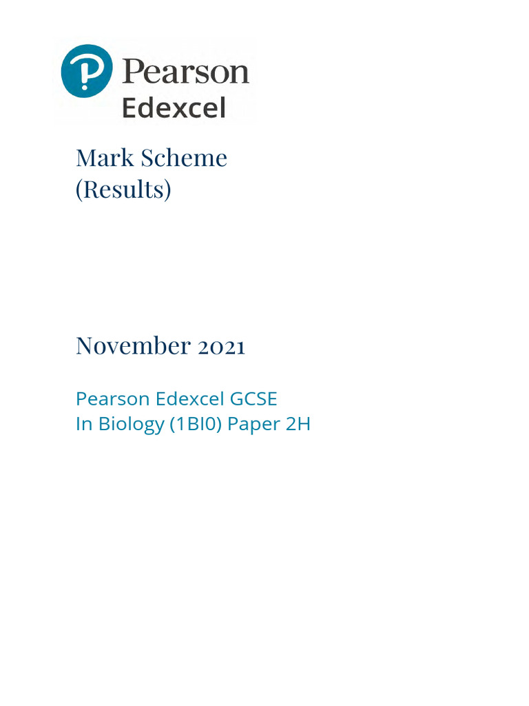 June 2021 MS - Paper 2 (H) Edexcel Biology GCSE | PDF | Luteinizing ...