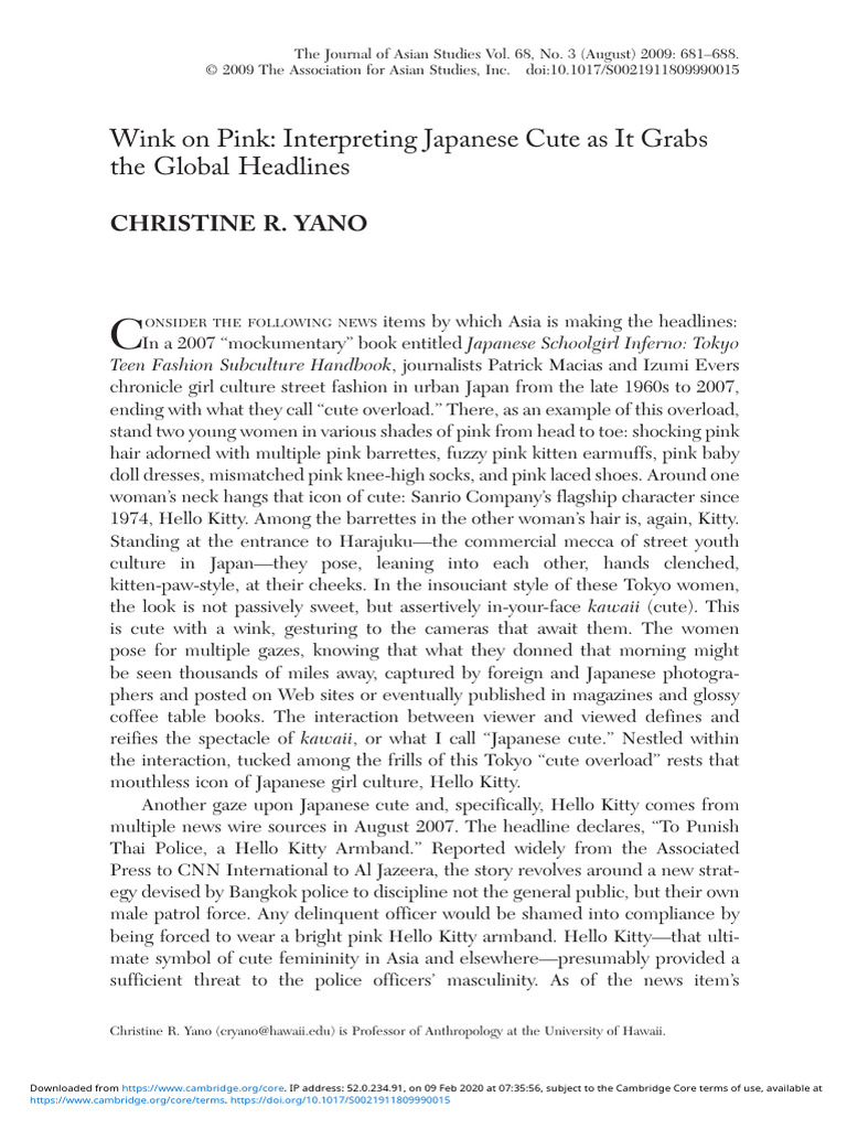 WINK ON PINKU KAWAII | PDF | Soft Power