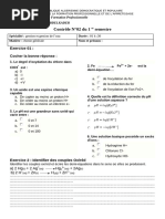 Cours Loi D'action de Masse | PDF