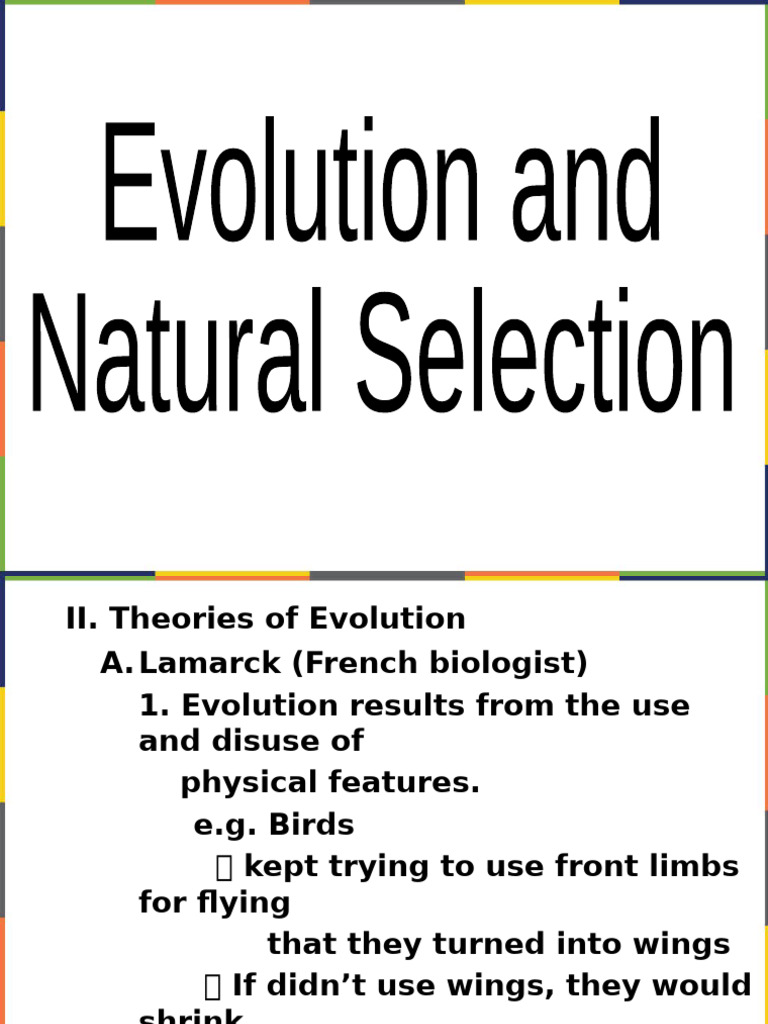 Evolution and natural selection | PDF | Evolution | Dominance (Genetics)