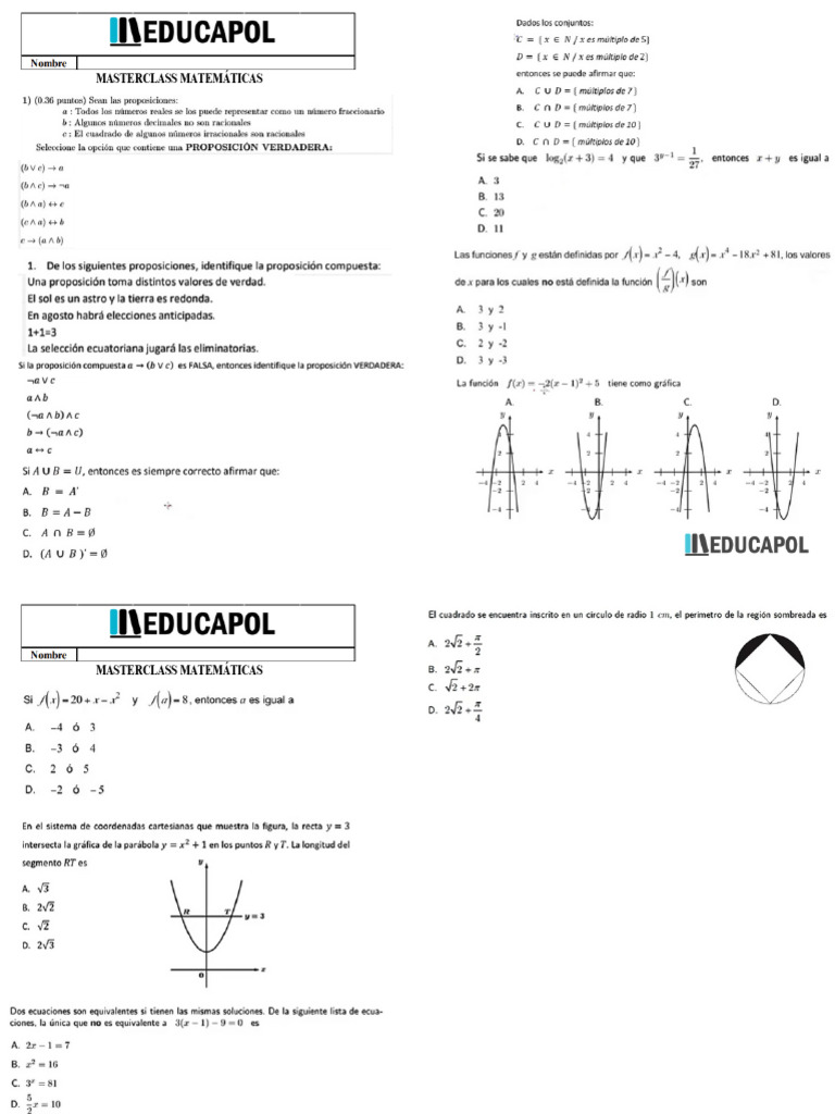 MATEMÁTICAS | PDF