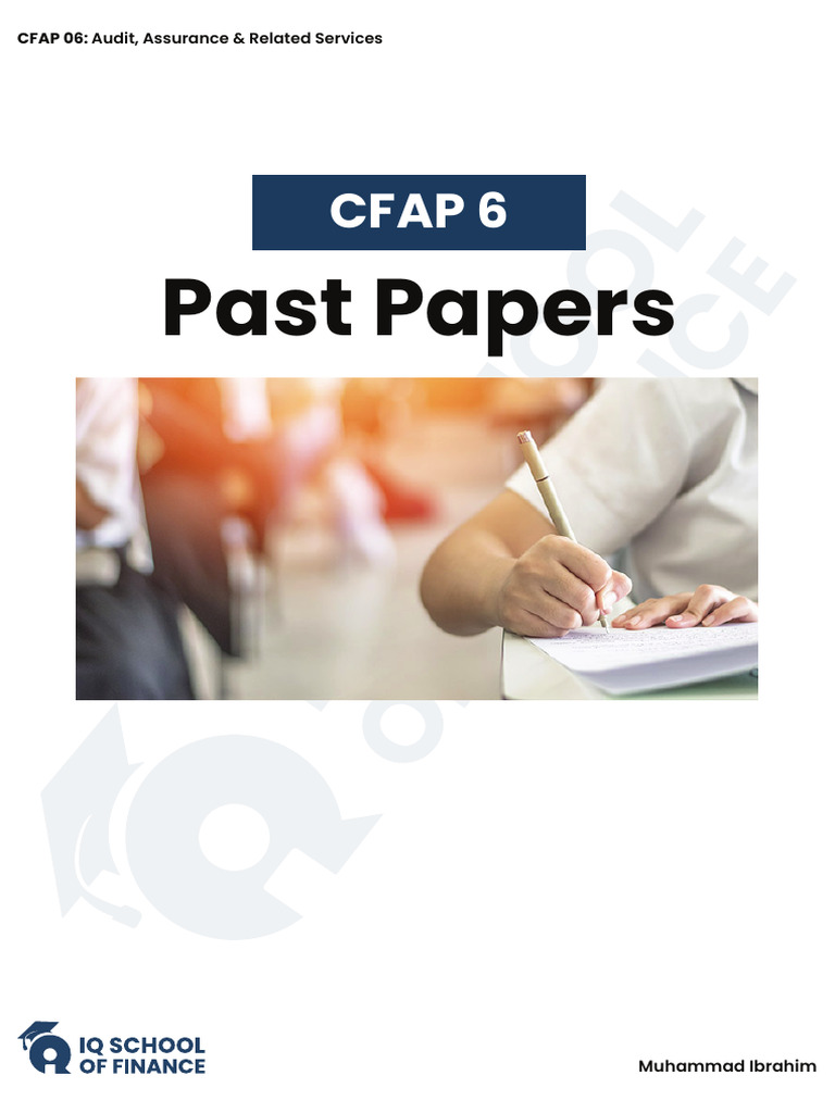 Cfap 06 Past Papers Compiled | PDF | Fair Value | International ...