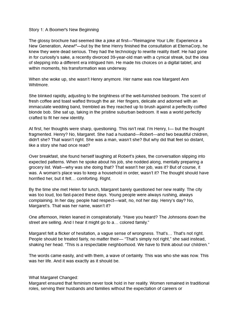 A Boomer's New Beggining | PDF