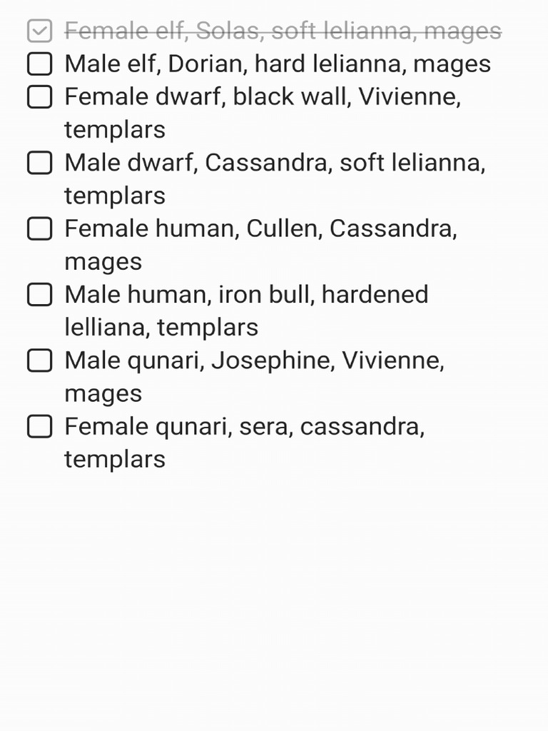 Inquisition Playthrough Plan - 240718 - 034254 | PDF