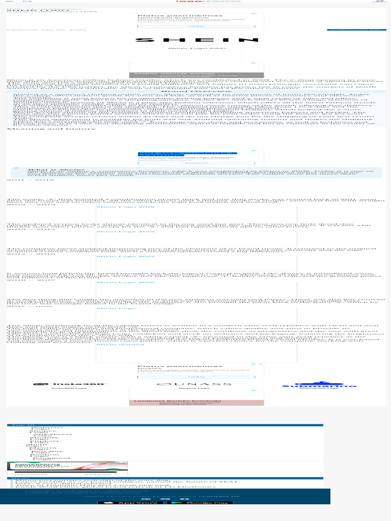 Shein Logo and Symbol, Meaning, History, PNG, Brand | PDF | Logos | Serif