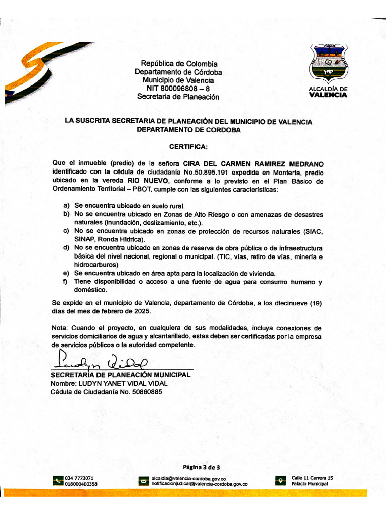 52. CERTIFICADO AMBIENTAL CIRA RAMIREZ | PDF