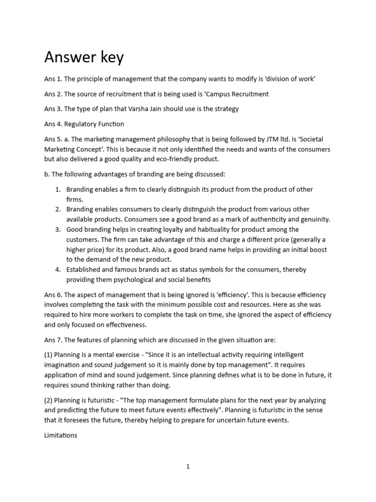 Answer Key (Case Studies) | PDF | Dividend | Business