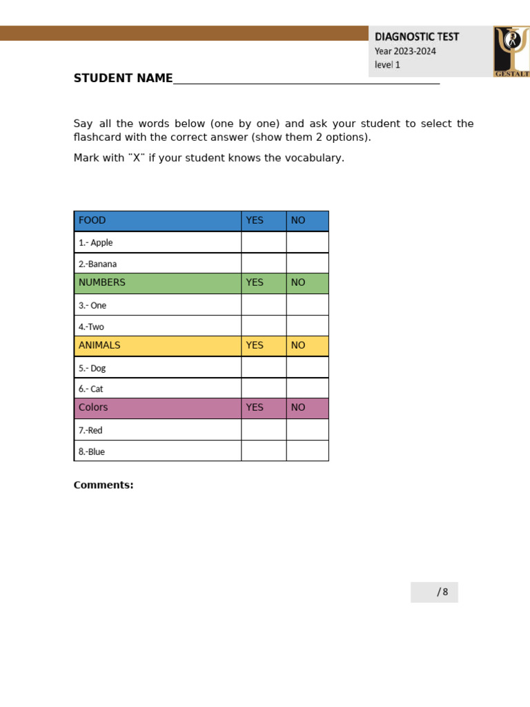 Diagnostico Primero | PDF