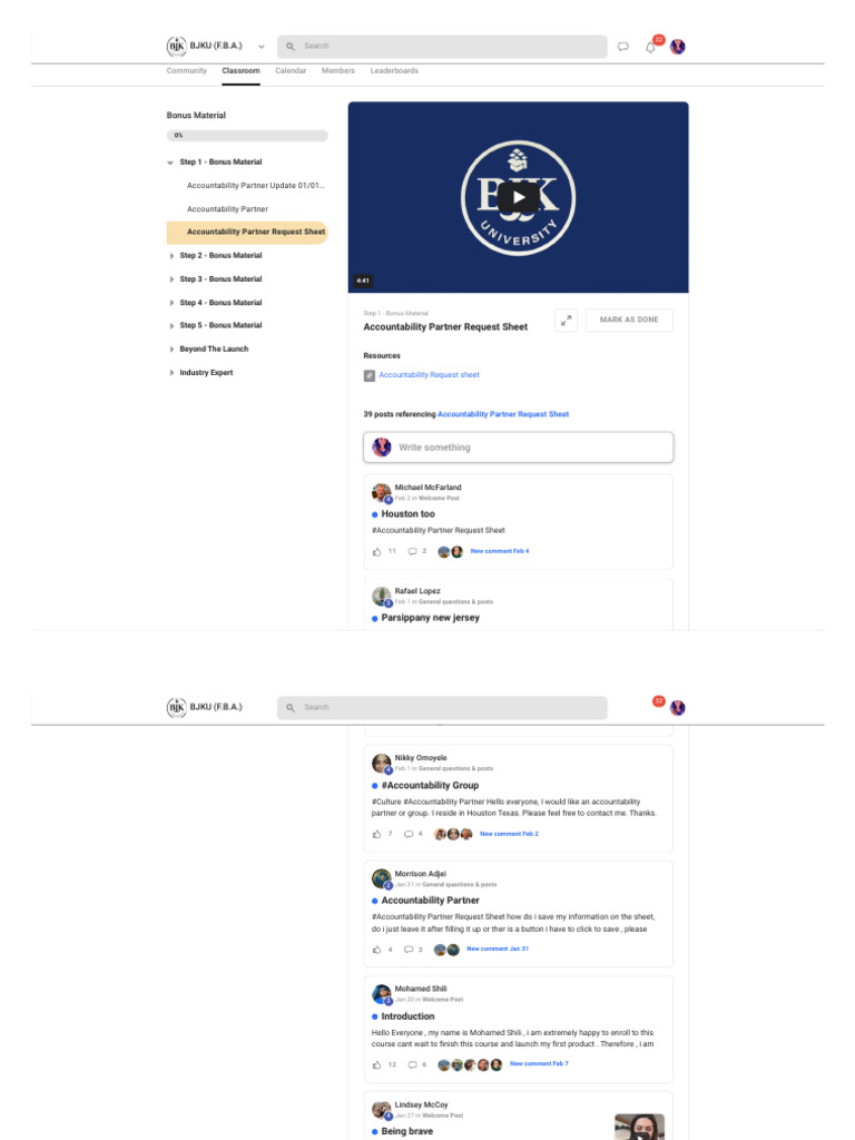 Accountability Partner Request Sheet - Bonus Material BJKU (F.B.A.) | PDF