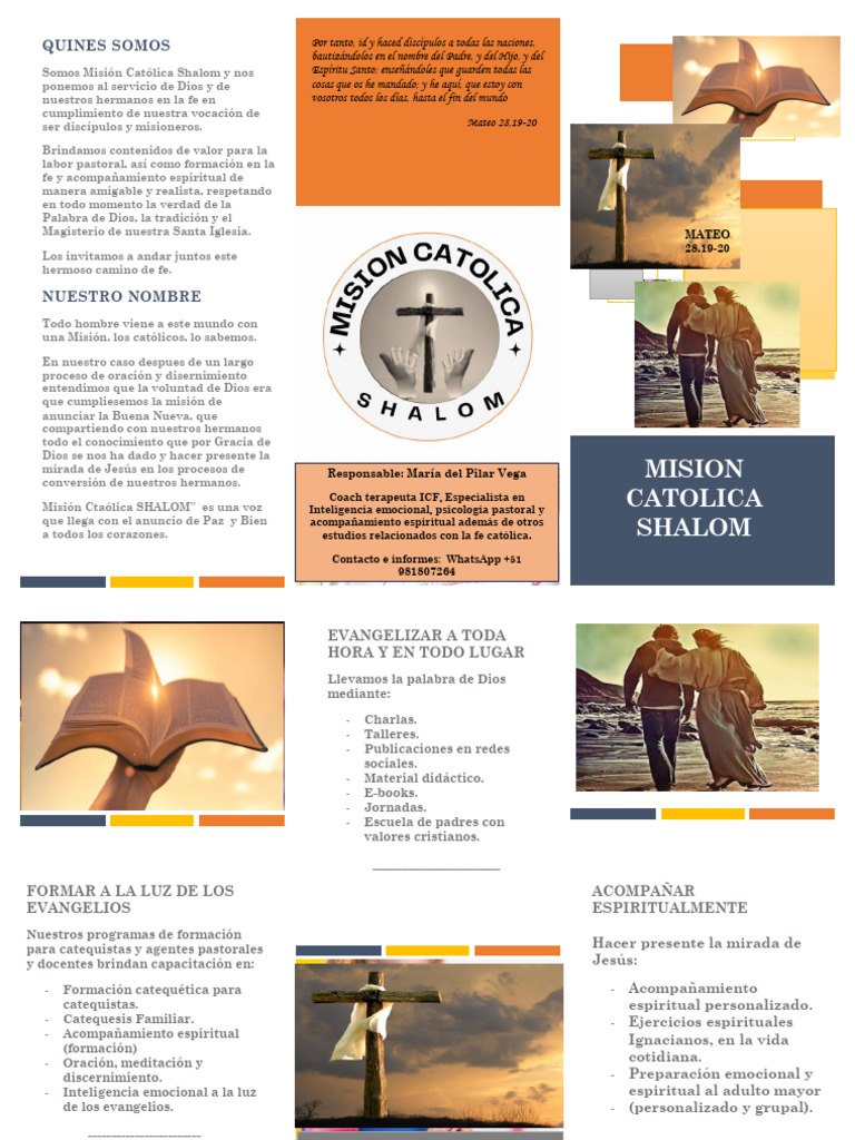 Triptico Mision | PDF | Teología | Creencia religiosa y doctrina