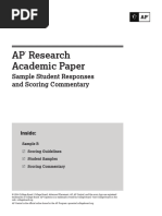 AP Seminar Exam Format and Lenses Guide | PDF | Argument | Cognition