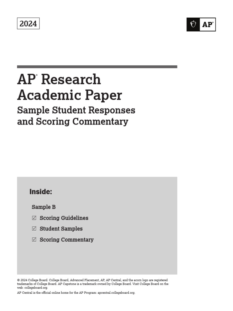 Ap24 Apc Research Sample B | PDF | Iron | Inquiry