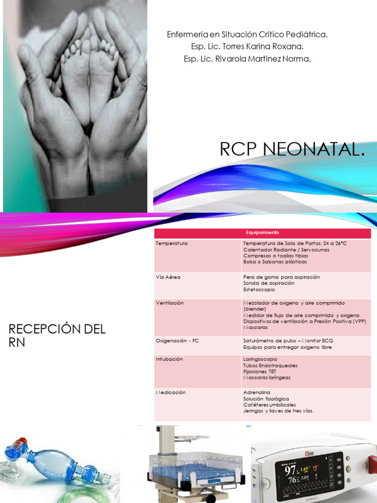Guía de RCP Neonatal y Ventilación | PDF | Reanimación cardiopulmonar ...