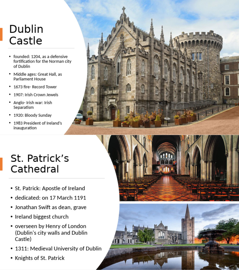 History of Dublin Castle & St. Patrick's Cathedral | PDF