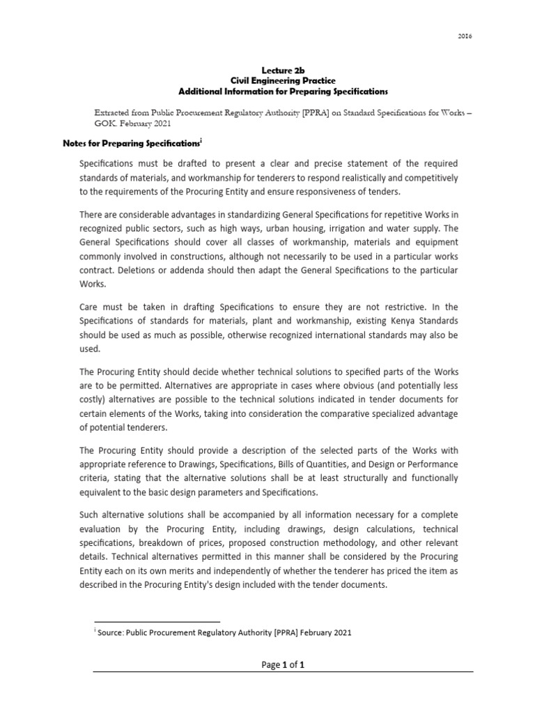 Lecture 2b- Specifications - GOK | PDF | Specification (Technical Standard)