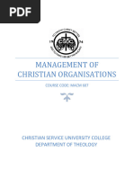 Church Organizational Chart Overview | PDF