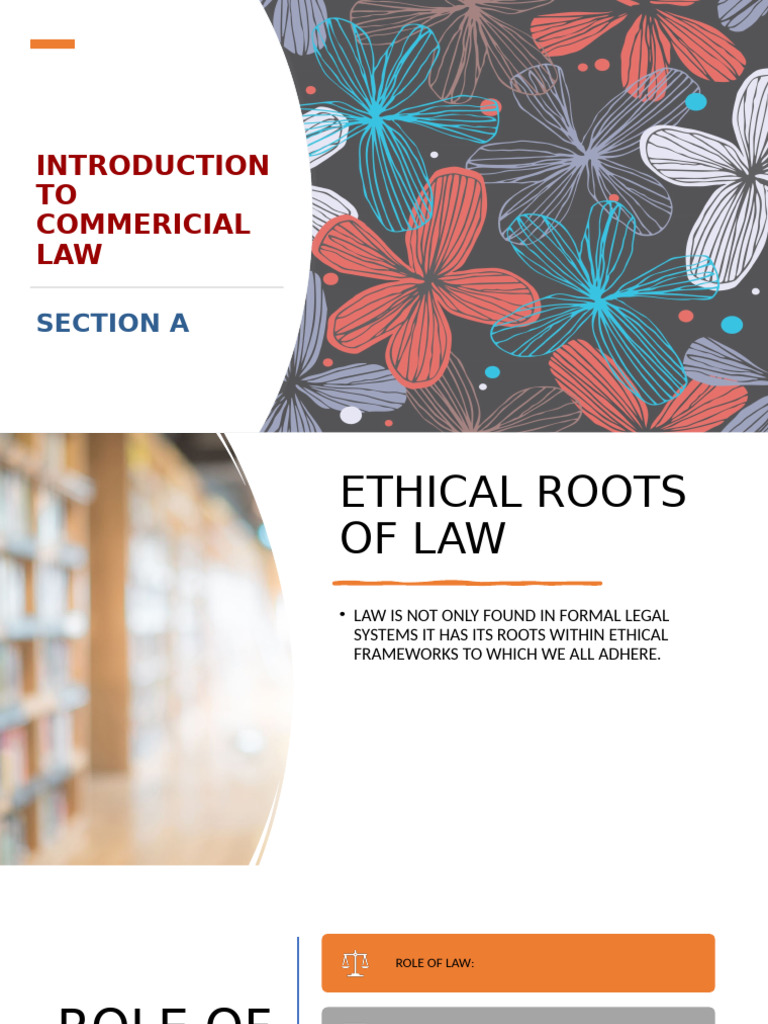 Intro To Commercial Law | PDF | Offer And Acceptance | Precedent