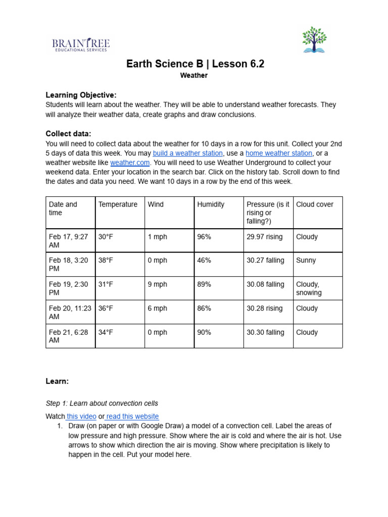 Copy of 6.2 weather | PDF | Weather | Atmospheric Sciences