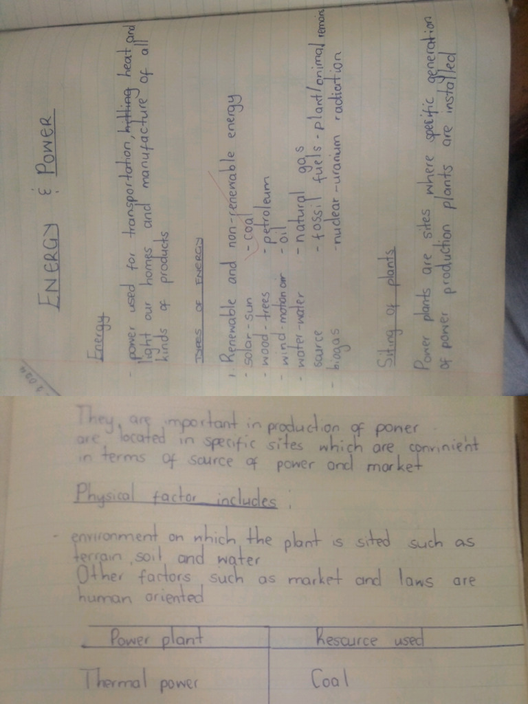 Energy Resources Form 2 | PDF