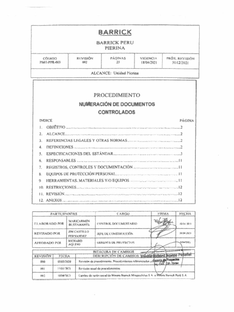 PMO-PPR-003 Rev.2 Signed | PDF