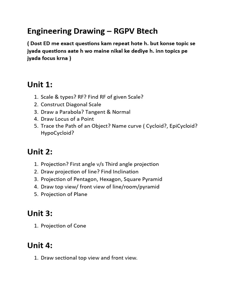 Engineering Drawing | PDF
