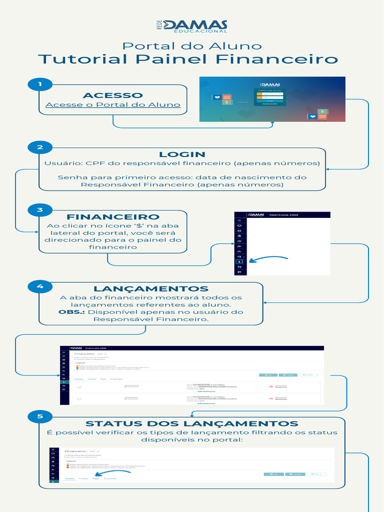 Tutorial Painel Financeiro - Portal Do Aluno | PDF