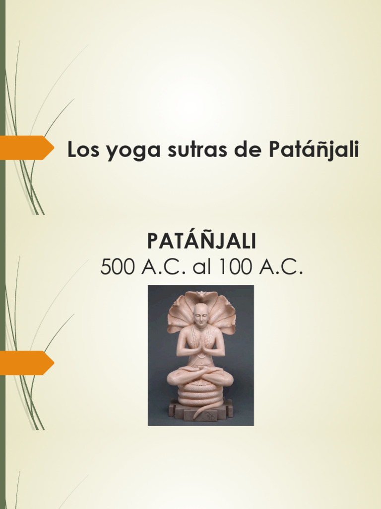 Los Yoga Sutras de Patáñjali | PDF | Experiencia | Yoga