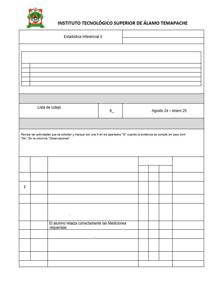 Guia de Observacion Practica U3 | PDF
