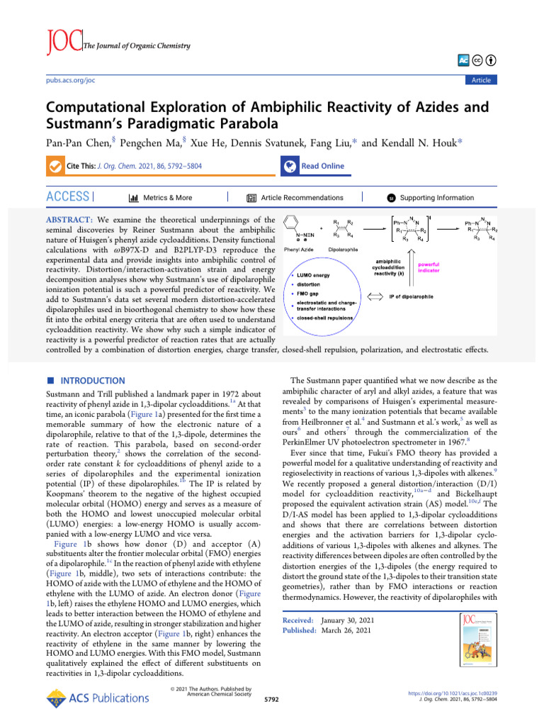 Chen Et Al 2021 Computational Exploration of Ambiphilic Reactivity of ...