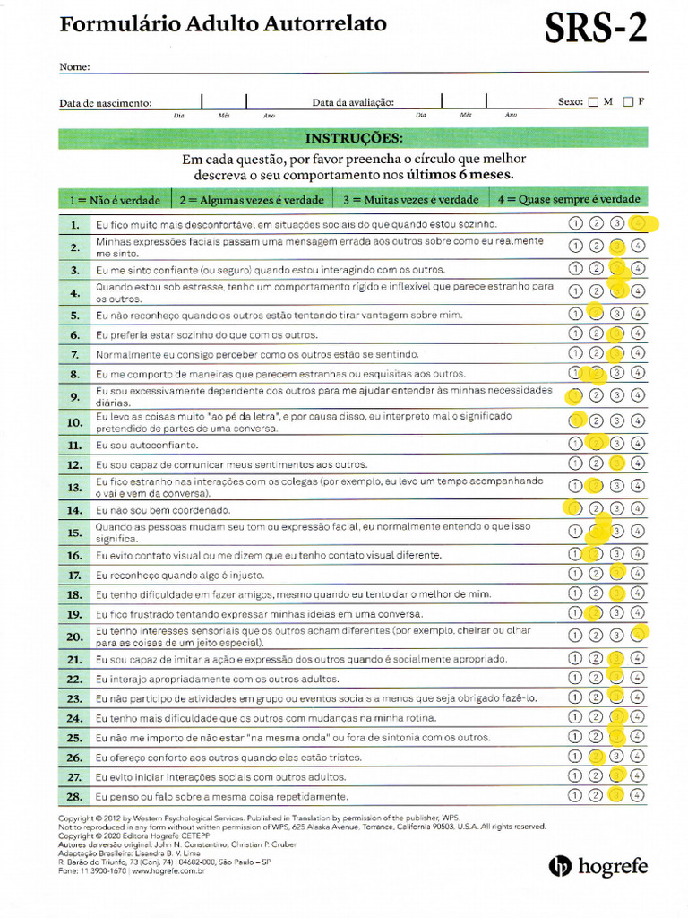 SRS2 Autorelato Adulto - 240502 - 205818 | PDF