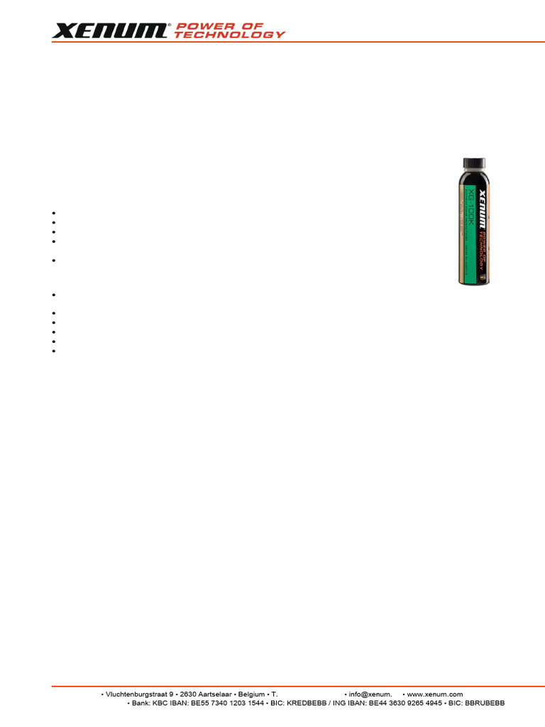 xg-100k Es Tds | PDF | Aceite de motor | Petróleo