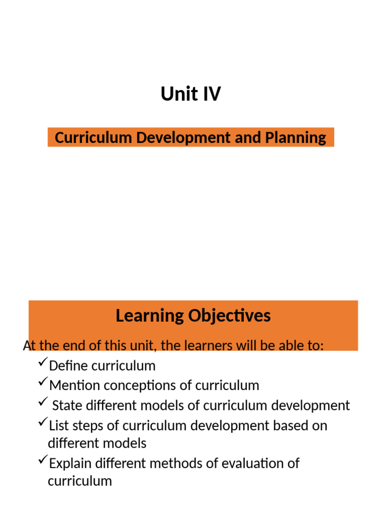 Curriculum Development And Planning Guide Pdf Curriculum Learning