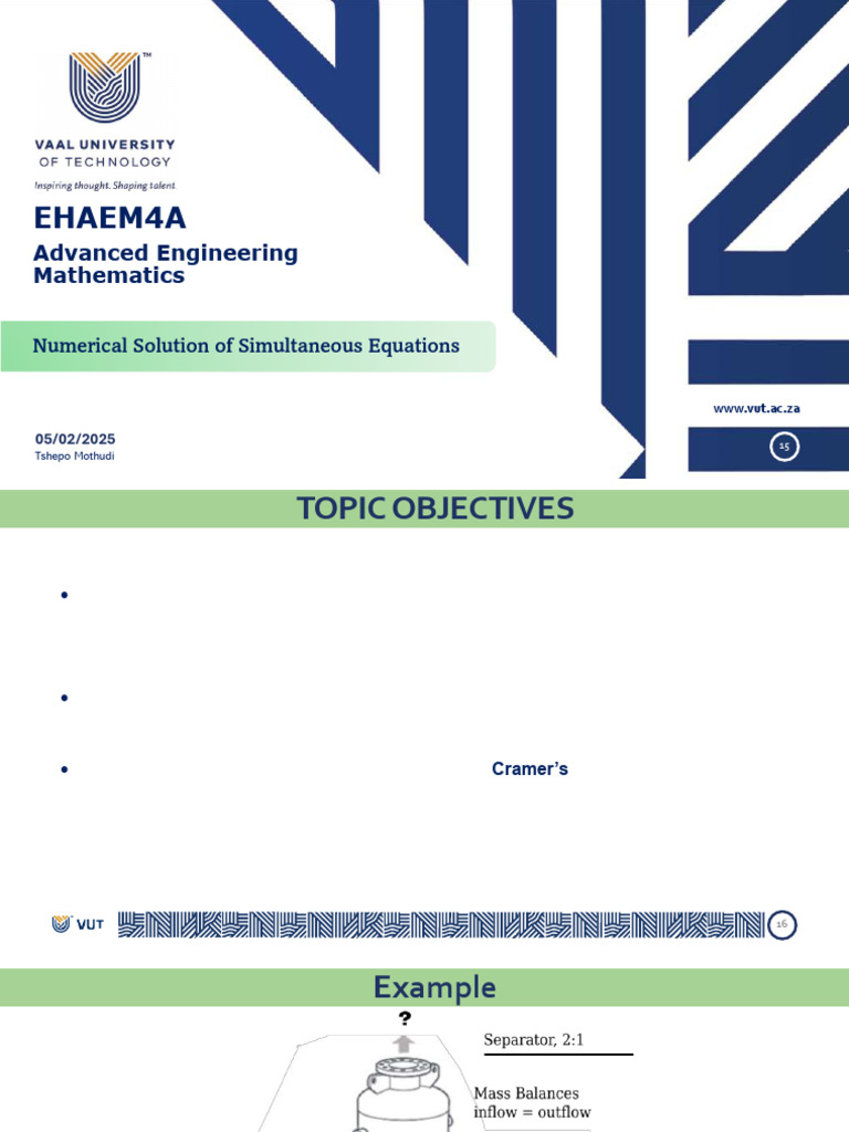 Numerical Solution of Linear Algeabraic Equations Equations | PDF