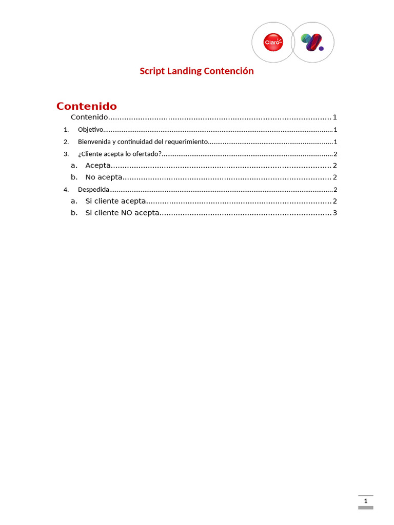 Script Landing Contención 09.08 | PDF