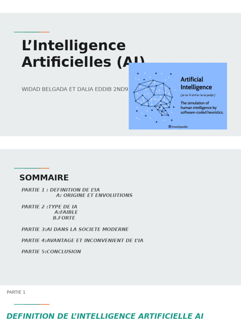 L’Intelligence Artificielles (AI)-3 | PDF | Intelligence artificielle | Intelligence (IA) et ...