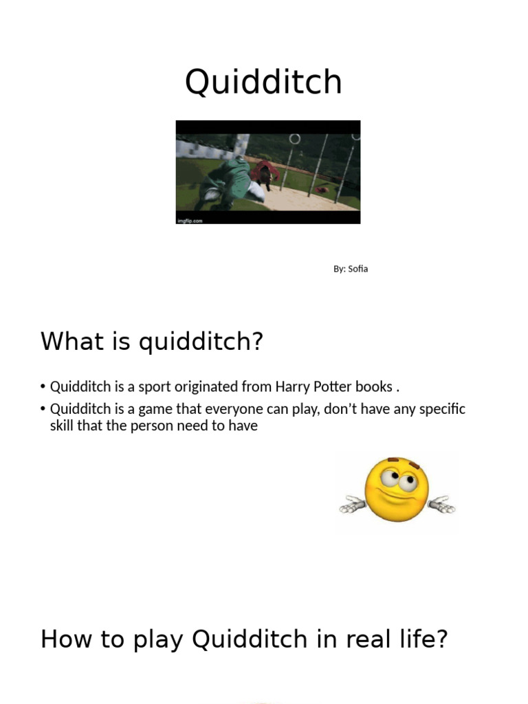 How to Play Real-Life Quidditch | PDF