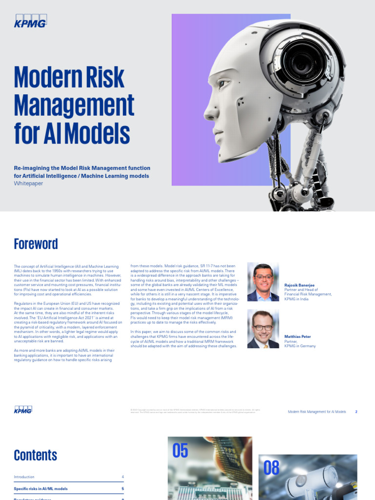 Whitepaper Modern Risk Management For Ai Models | PDF | Artificial ...