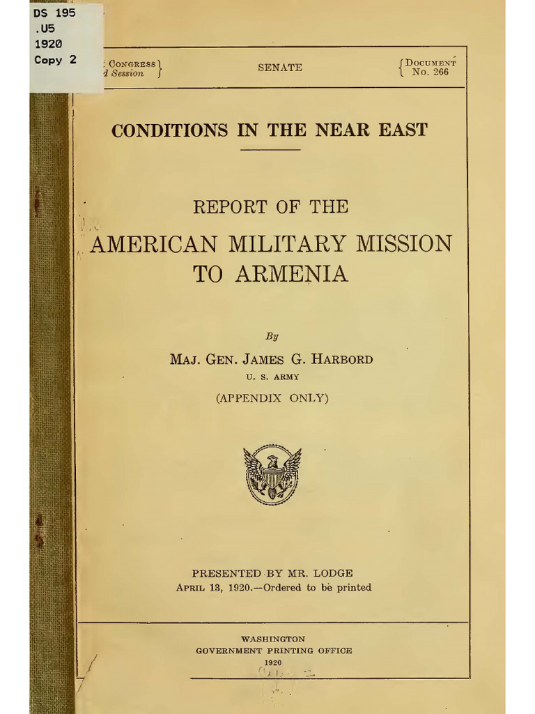General Harbord Raporu | PDF