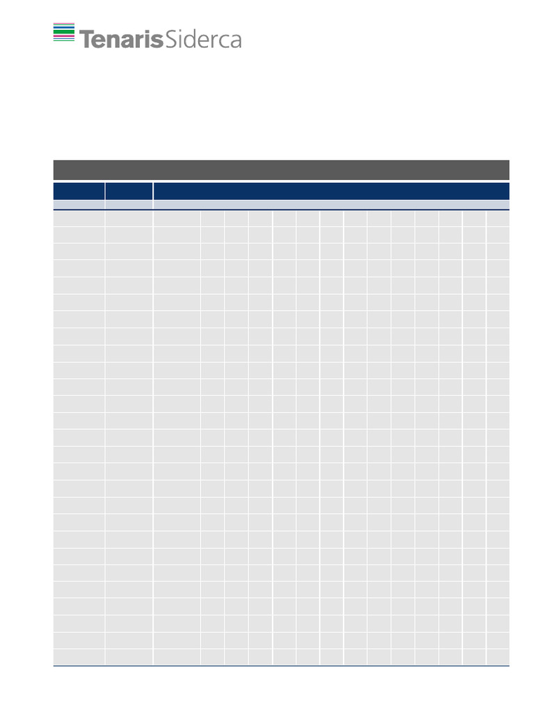 Tubos Sin Costura Siderca Catálogo | PDF