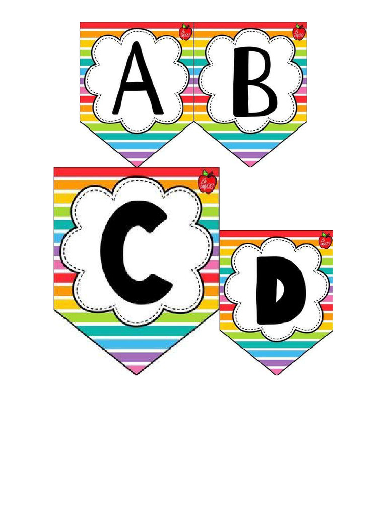 ABECEDARIO EN BANDERINES | PDF
