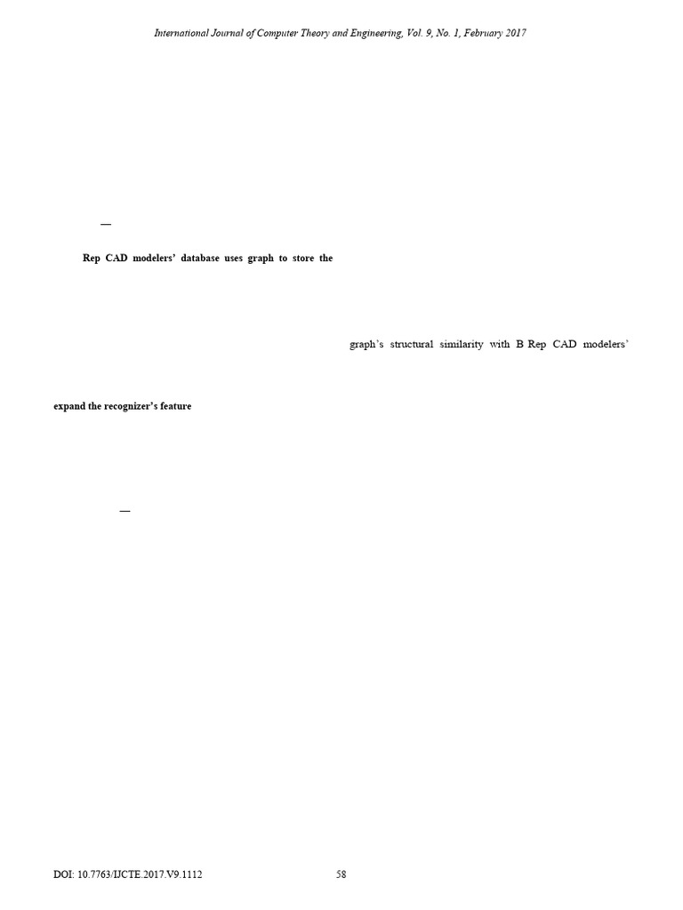 Development of An Intelligent Database System To Automate The Recognition of Machining Features ...