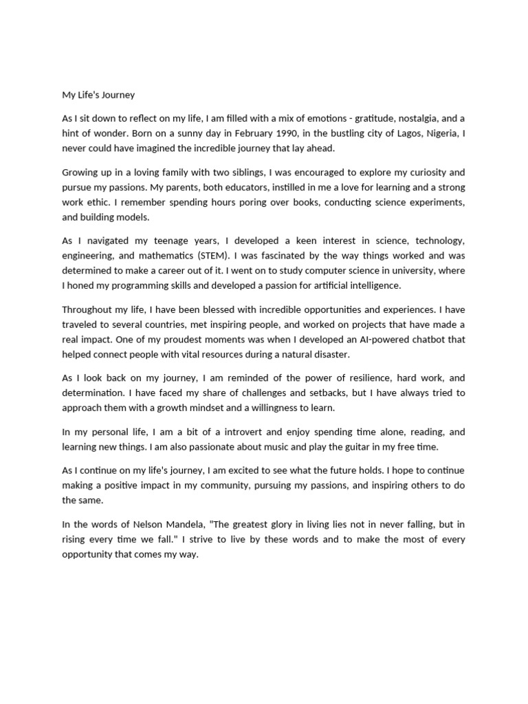 My Life's Journey worksheet week 5pages | PDF