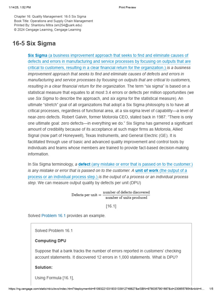 16--5 | PDF | Six Sigma | Standard Deviation