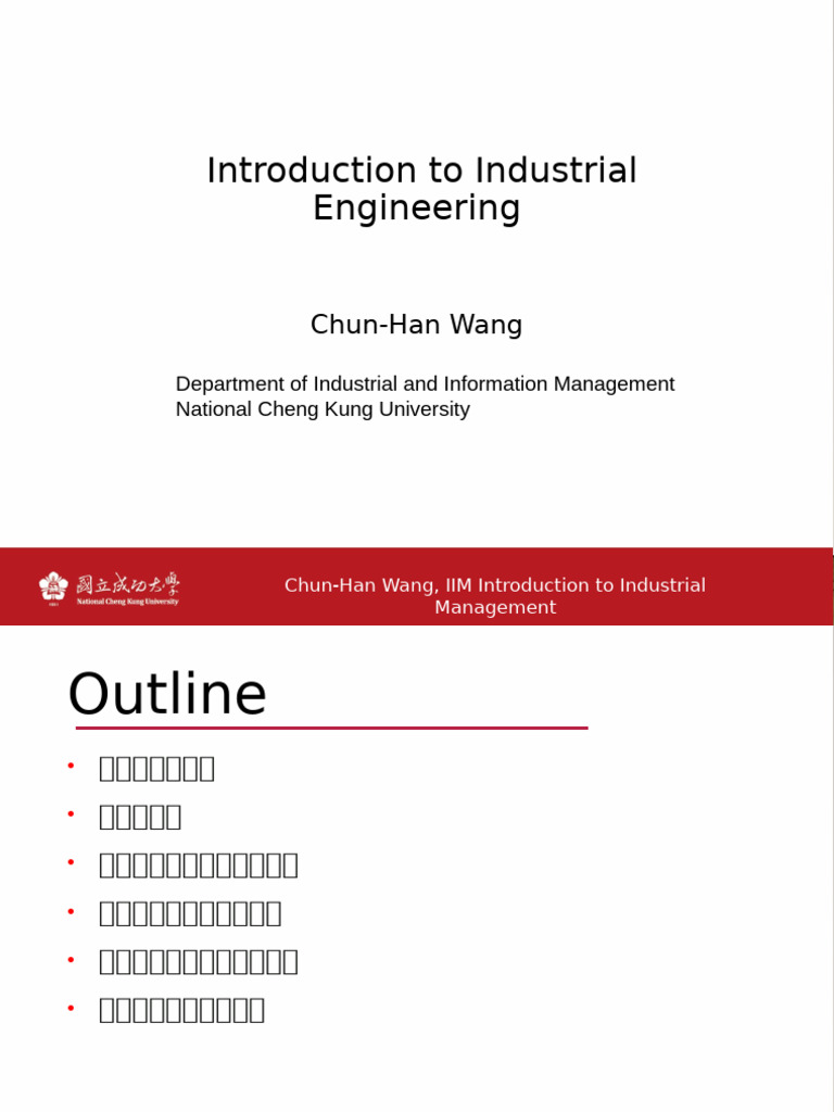 Ch1 Introduction To Industrial Engineering 4 | PDF