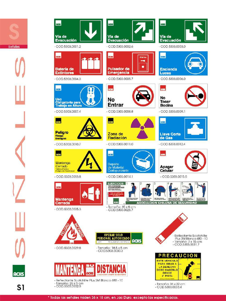 Señaleticas Achs | PDF