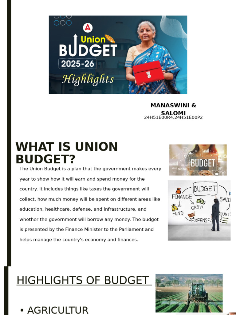 Union Budget 2025 Overview | PDF | Taxes | Government Finances